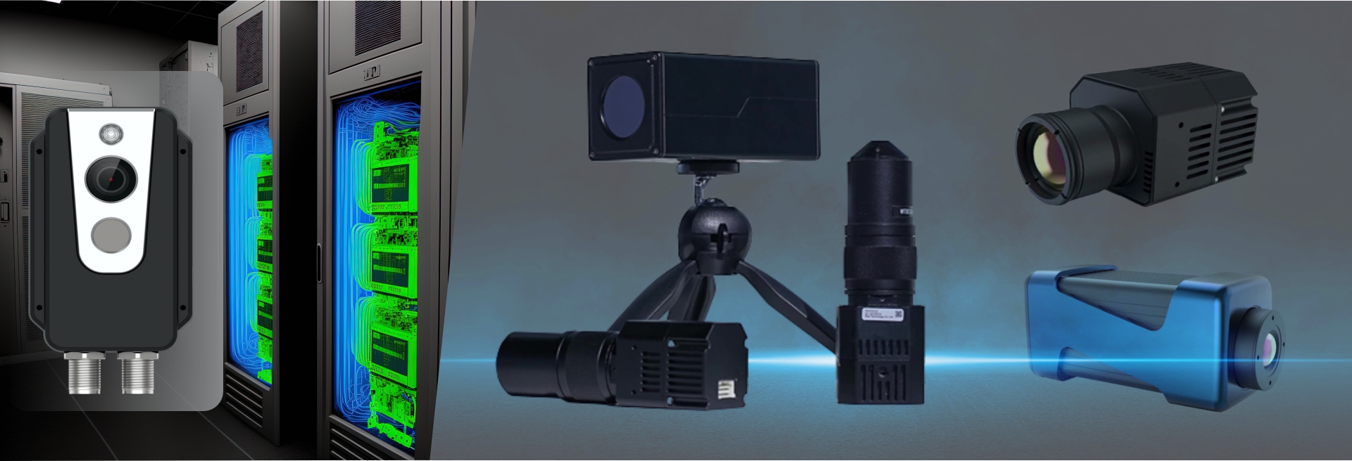 Thermal monitoring camera for industrial use