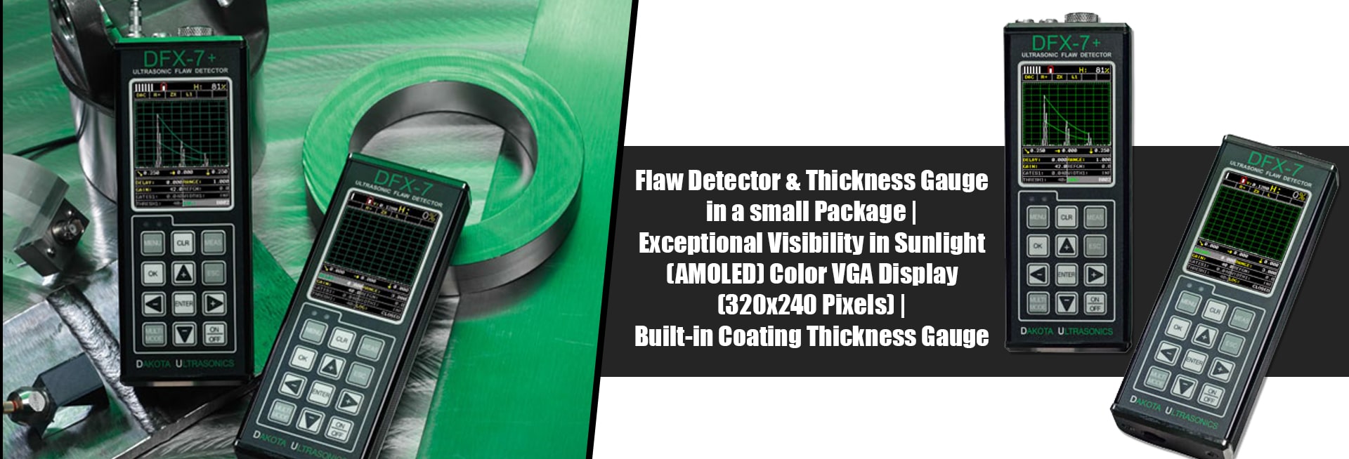 DFX7 Flaw Detector & Thickness Gauge