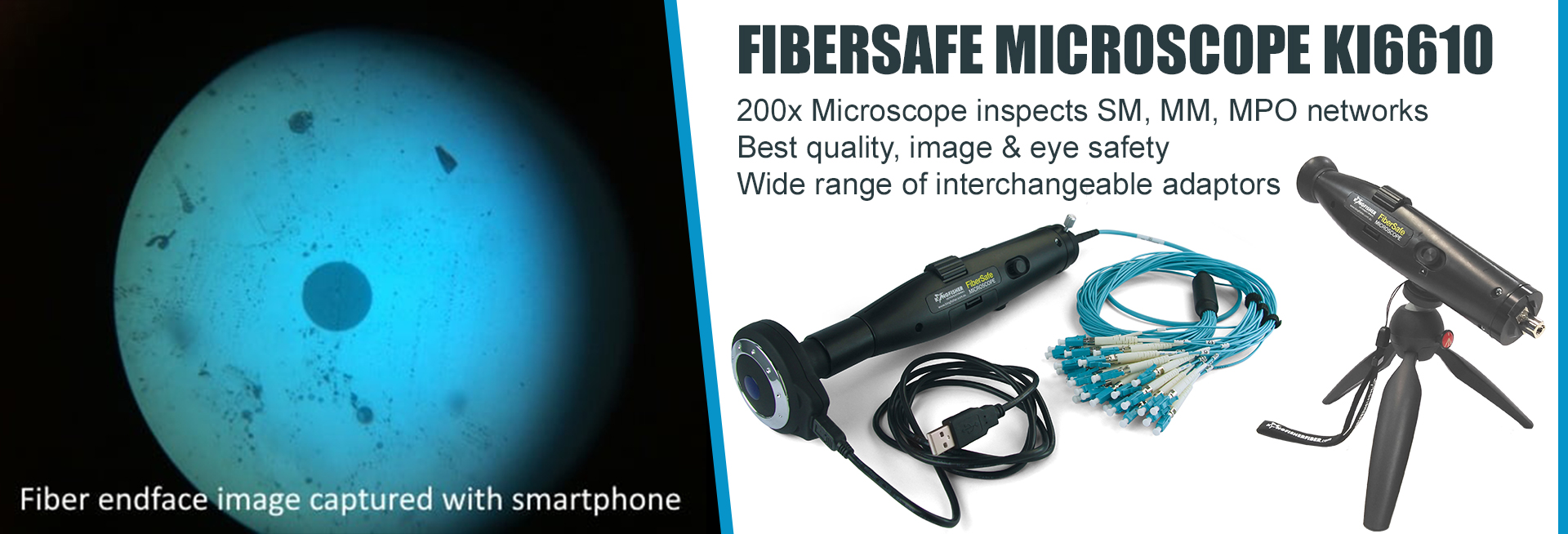 The KI 6610 Handheld Fiber Inspection Microscope