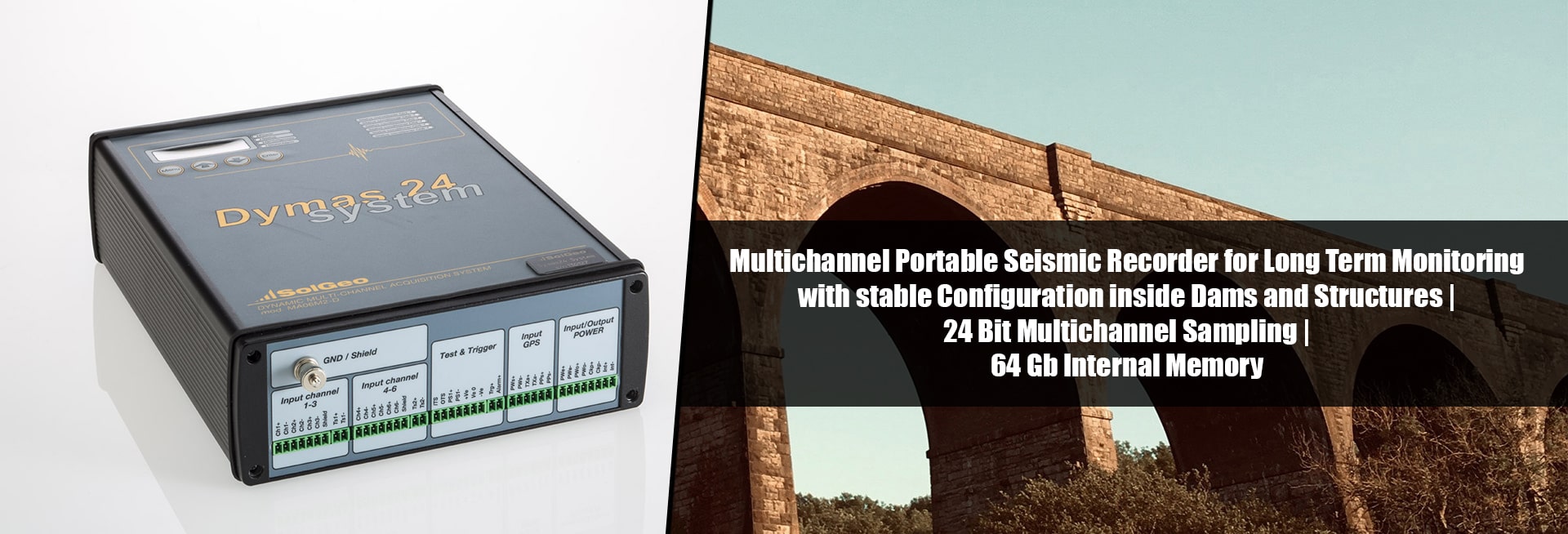 Dymas 24 Master V Portable Seismic Recorder | Solgeo Seismic Recorder ...