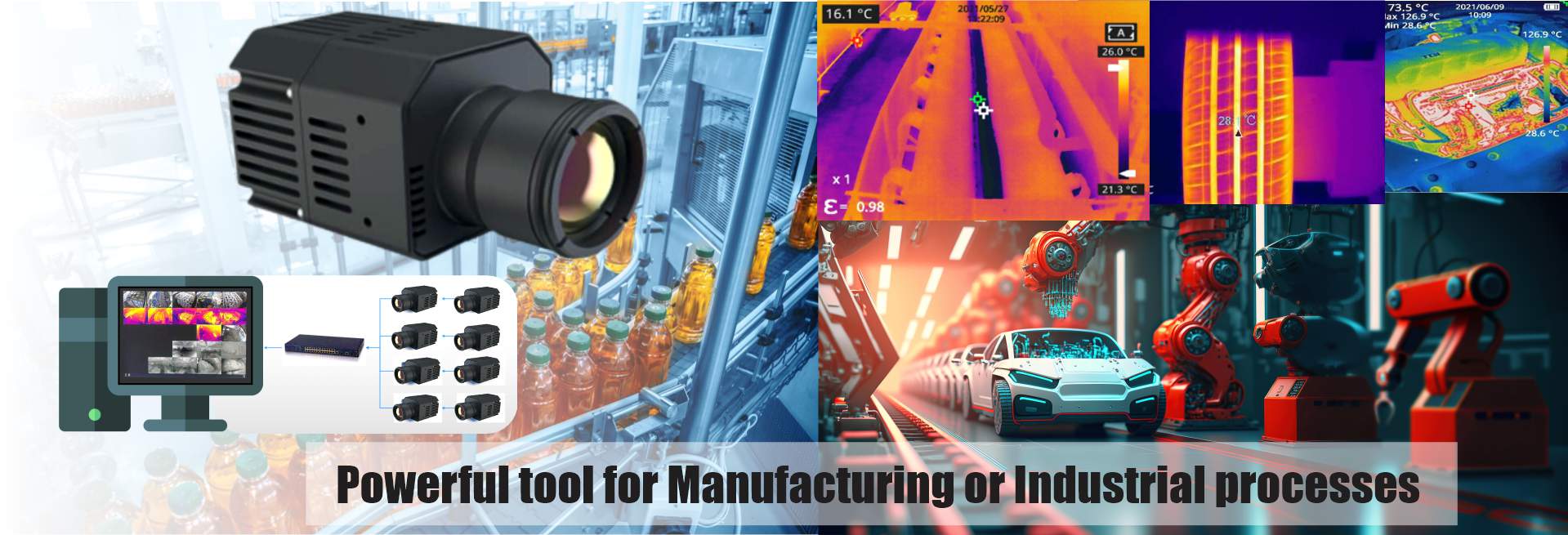 Fixed Focus Industrial Thermal Imaging Camera