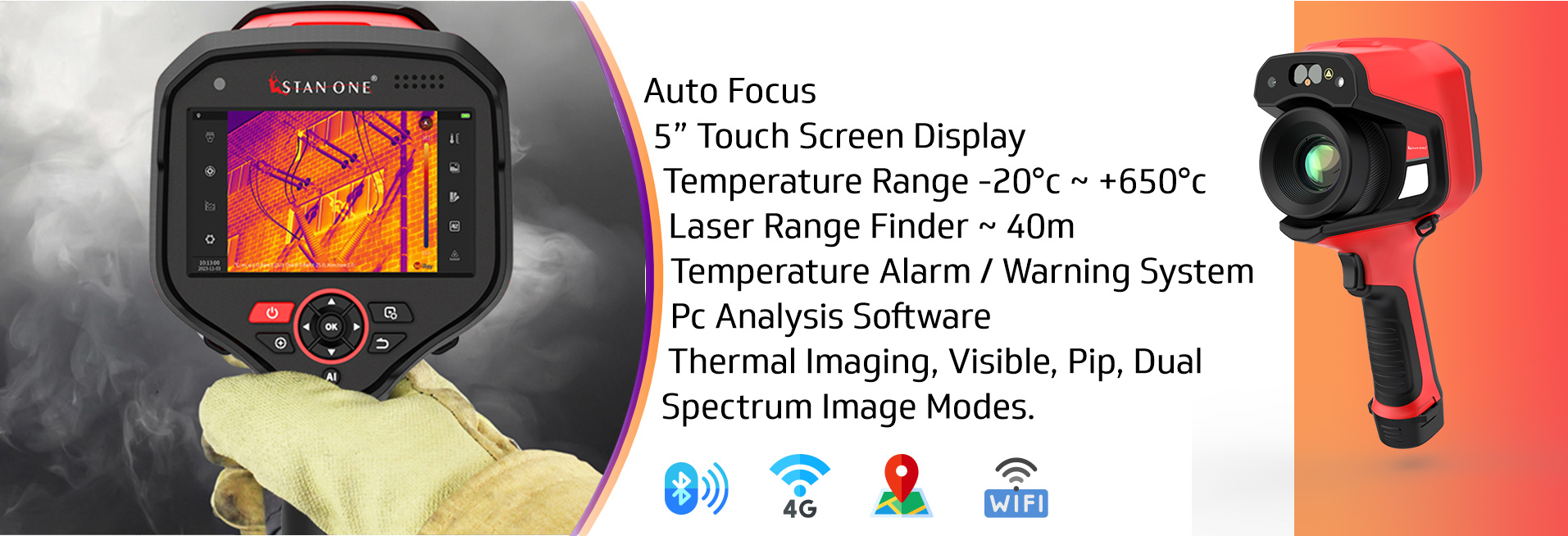 Auto focus Handheld Thermal Imaging Camera