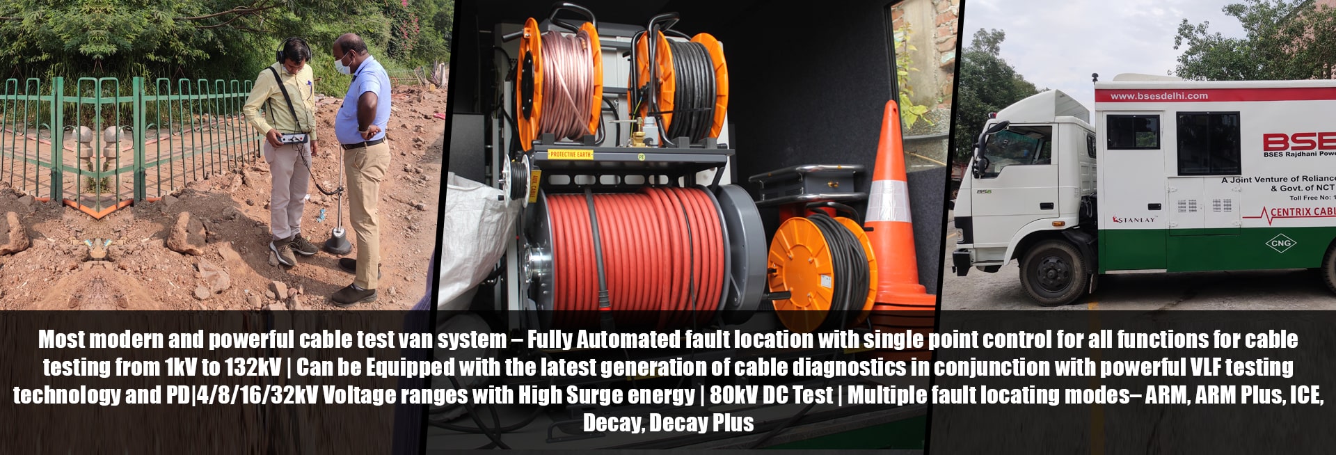 CENTRIX 1 & 3 PHASE |Megger Cable Fault Test and Diagnostic van