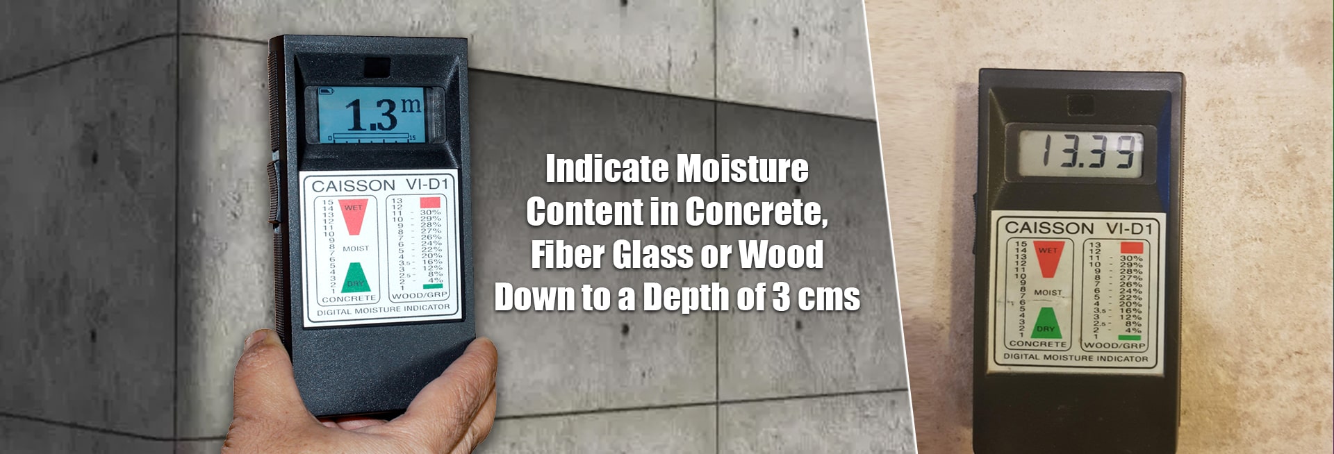 Buy VI-D1 Digital Moisture Meter, Pinless Moisture Meter India