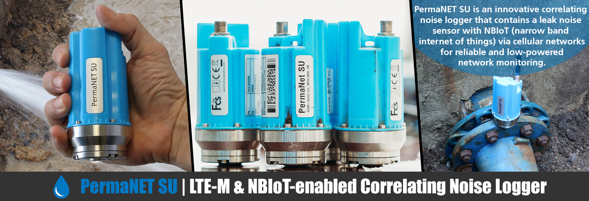 PermaNET SU LTE-M & NBIoT-enabled Correlating Leak Noise Logger