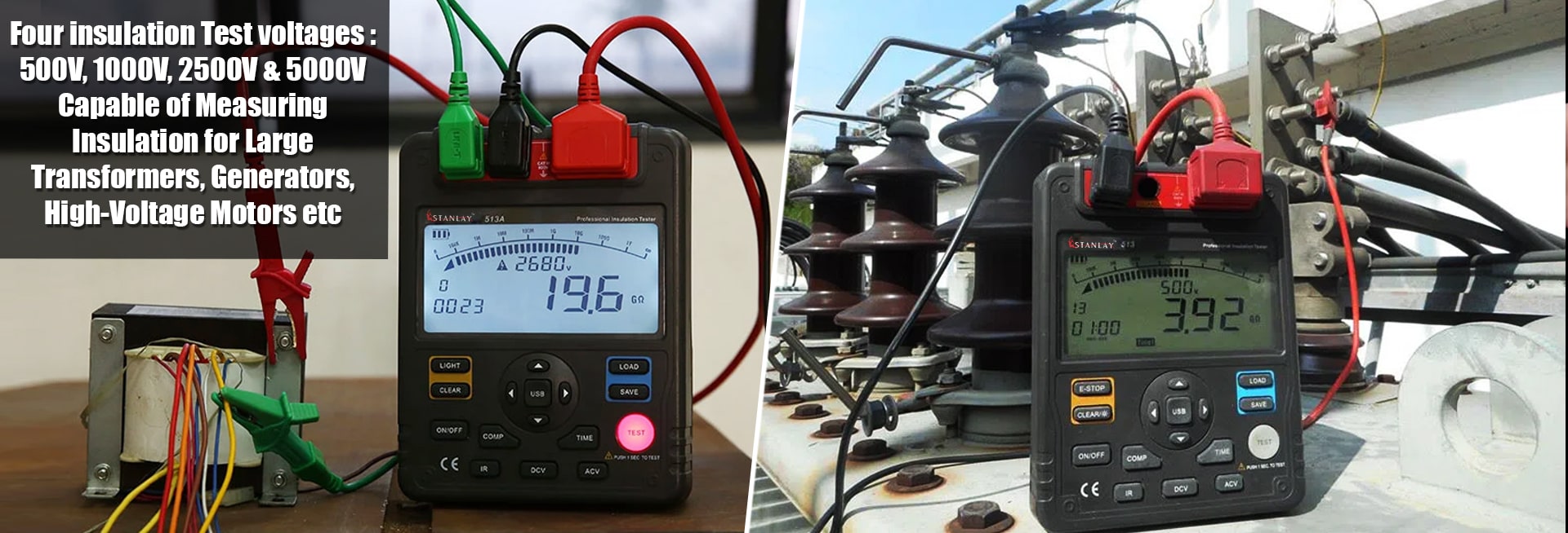 High Voltage Insulation Tester | 5KV Insulation Digital Tester ...