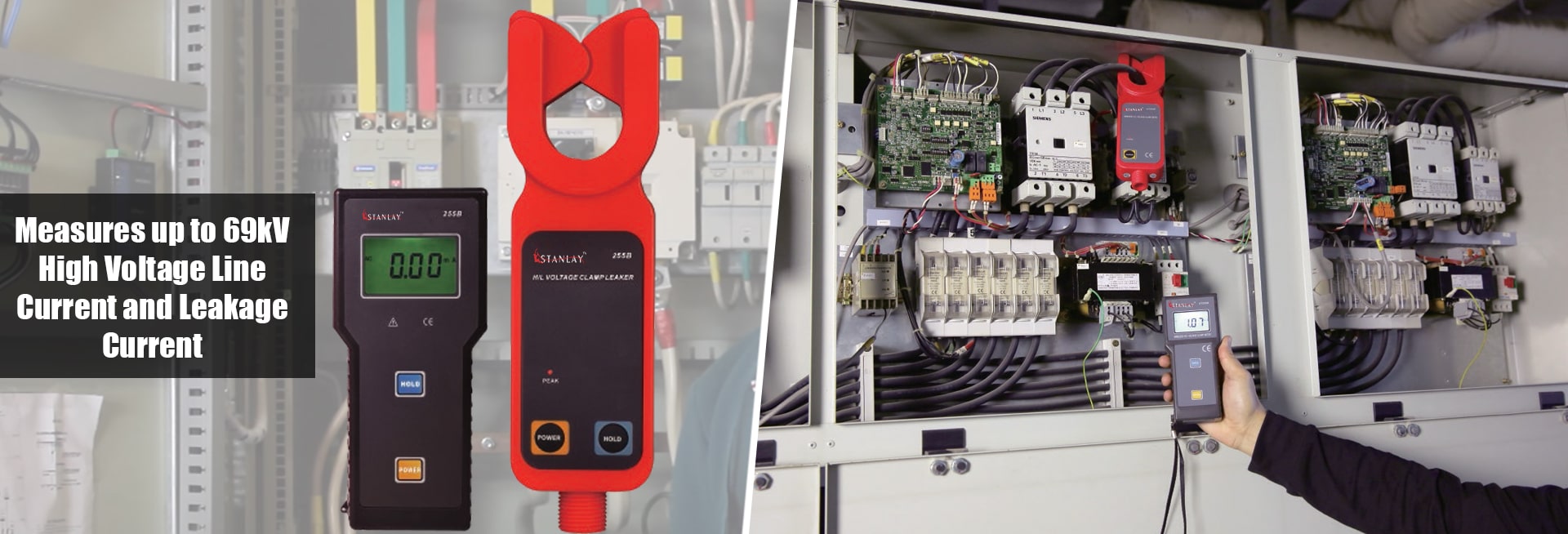 255A/B High Voltage Clamp Ammeter, Digital Clamp Ammeter