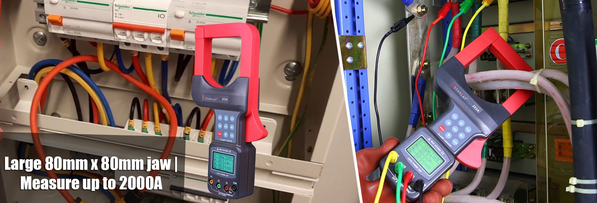 253A/B Large Jaws Current Leakage Clamp Meter in India