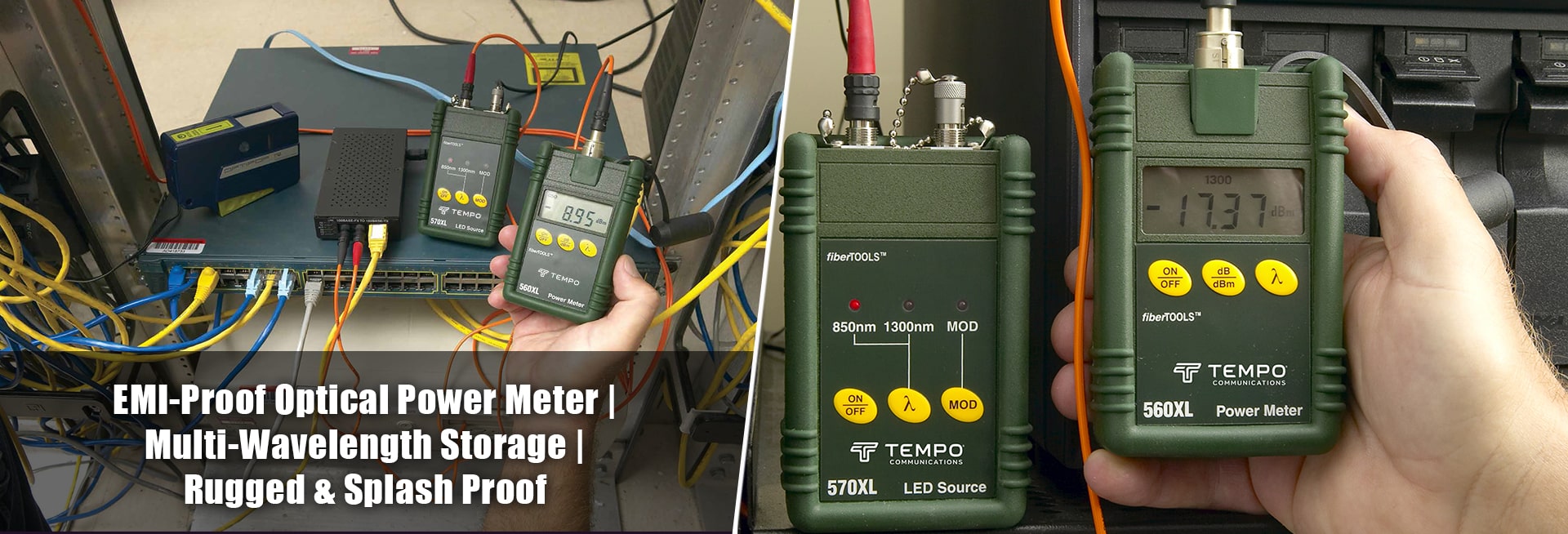 560XL-EMI Fiber Optic Power Meter |Tempo Fiber Optic Power Meter