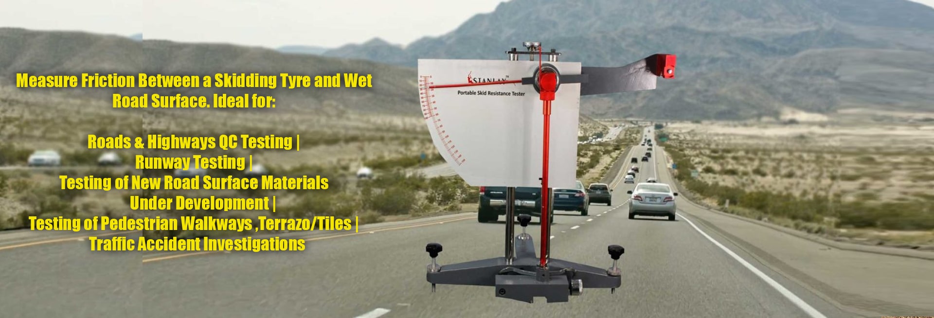 Skid Resistance Tester, Portable Friction Tester in India