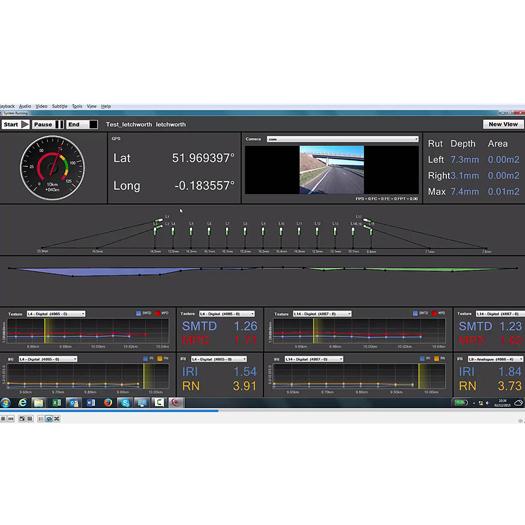 Pavetesting Laser Surface Profilometer