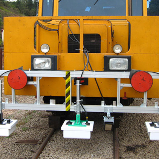 Safe rail system for inspecting railway ballast and sub ballast